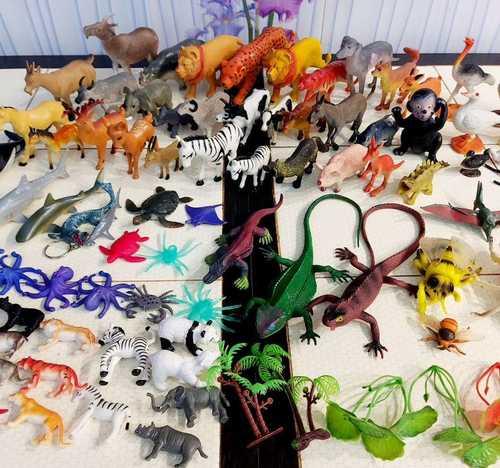 Животные фигурки 80 шт Пакетом