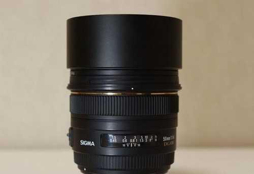 Sigma 50mm 1:1.4 DG HSM EX для Canon