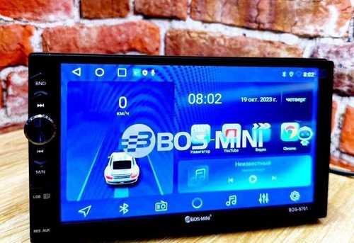 Магнитола Android 7 дюймов bos mini 8701 8702 PRO