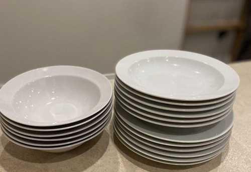 Набор фарфоровых тарелок IKEA