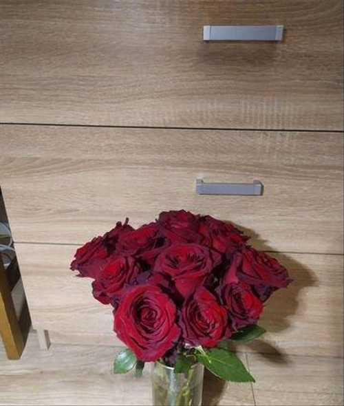 Роза букет красных роз розы свежие Эквадор