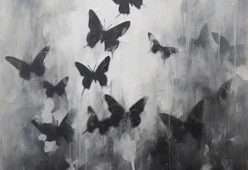 Картина маслом на холсте "Сон бабочки "