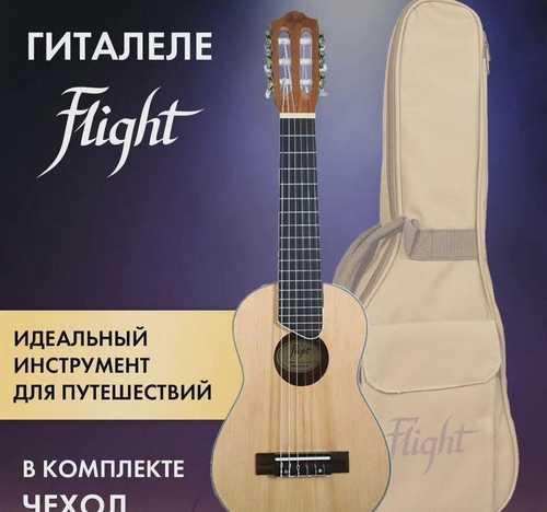 Гиталеле Flight GUT 350 SP/SAP Natural с чехлом