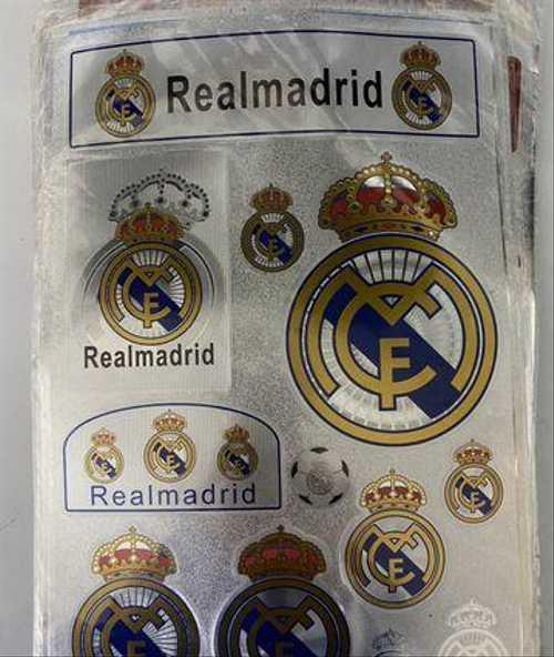 Наклейки фк Real Madrid,Chelsea