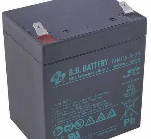 Аккумулятор B.B. Battery HRC 5.5-12 12V 5Ah