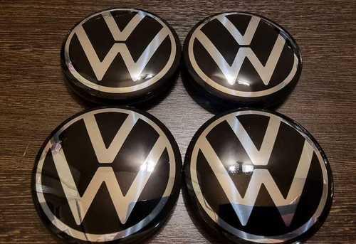 Колпачки на литые диски Volkswagen66мм серебристый