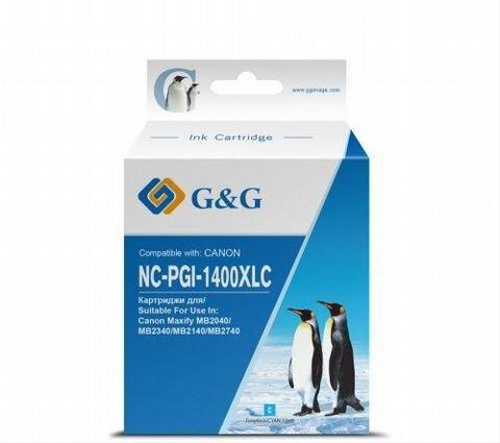 Картридж струйный G&G NC-PGI-1400XLC PGI-1400XL C