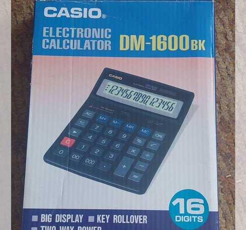 Калькулятор casio DM-1600вк