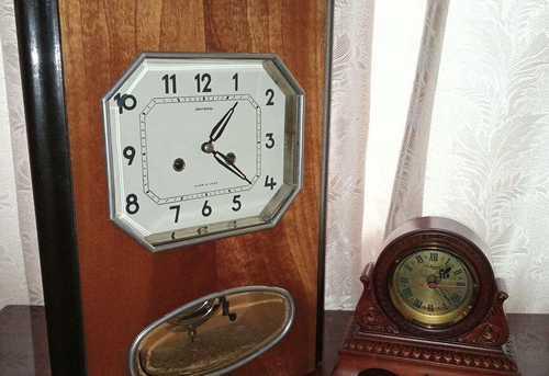 Часы настенные с боем СССР, часы каминные СССР