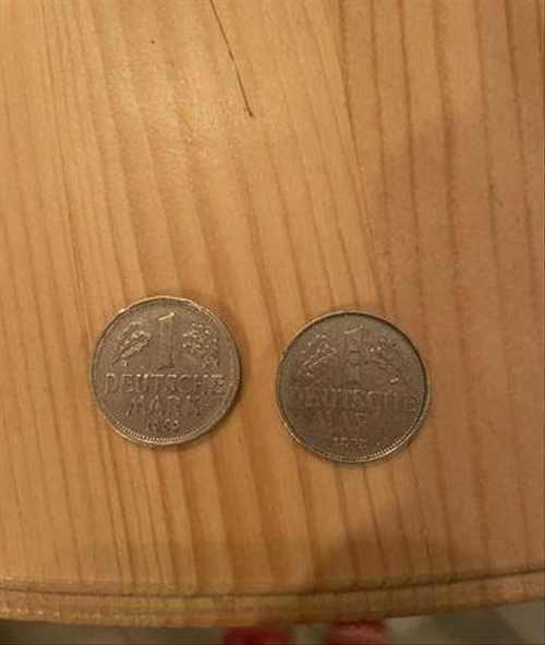 Монеты 1 deutsche mark