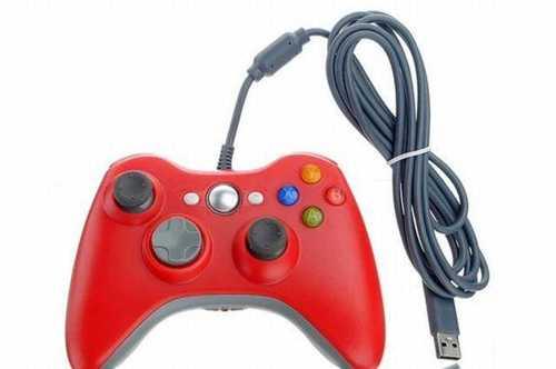 Геймпад Microsoft Xbox 360 Проводной (Красный)
