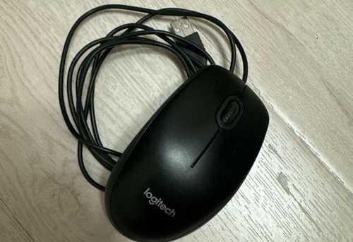 Компьютерная мышь проводная Logitech B100