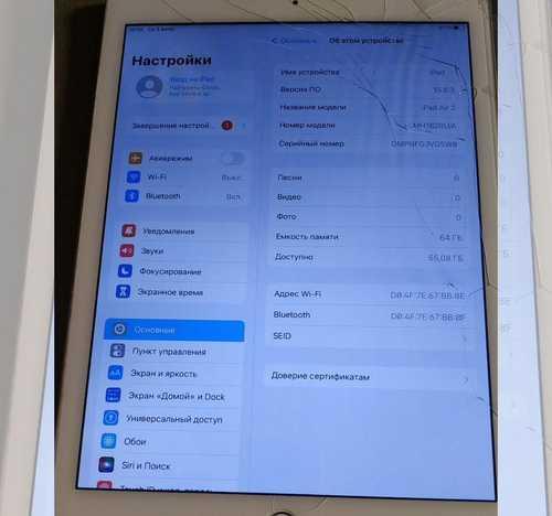 iPad air 2 64gb