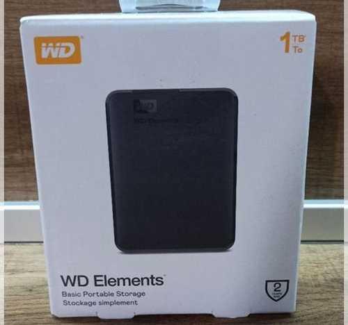 Переносной жёсткий диск WD elements 1tb