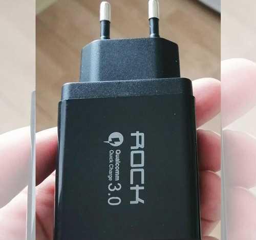 Зарядное устройство rock USB QC 3,0 30W