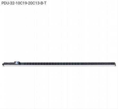 Блок розеток Cabeus PDU, 1U, PDU-32-10C19-20C13-B