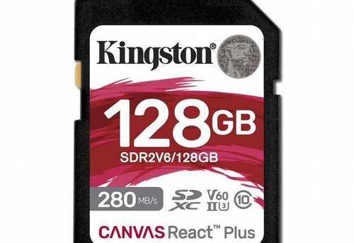 Карта памяти Kingston sdxc 128GB Canvas React Plus