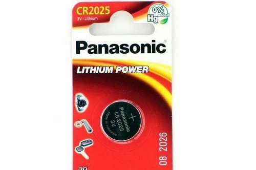 Батарейка литиевая Panasonic Lithium Power (CR2025