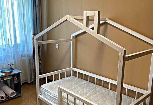 Кровать для детей от 2х лет домик