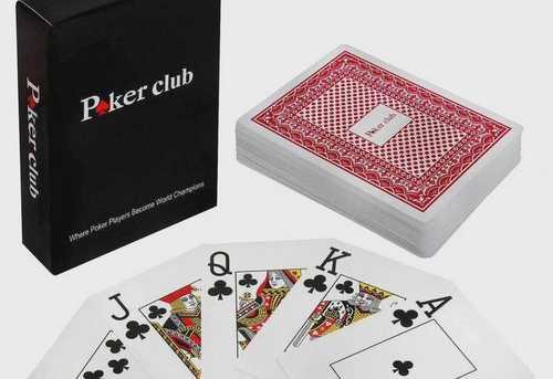 Пластиковые игральные карты Poker Club, 54 штуки