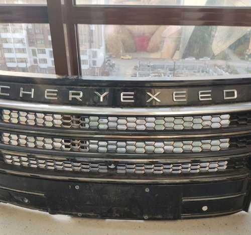 Решетка на бампер chery exeed TXL