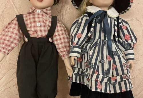 Кукла фарфоровая мальчик и девочка