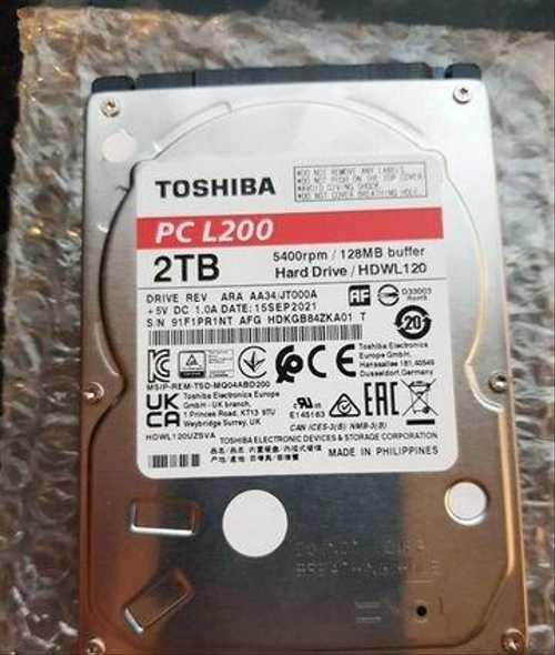 Жесткий диск 2.5" - Toshiba hdwl120uzsva - 2 тб