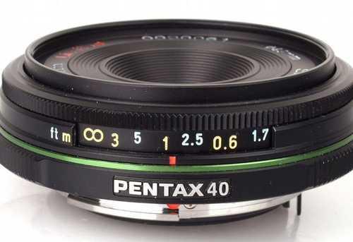 Объектив Pentax DA 40mm f2.8 отличное состояние
