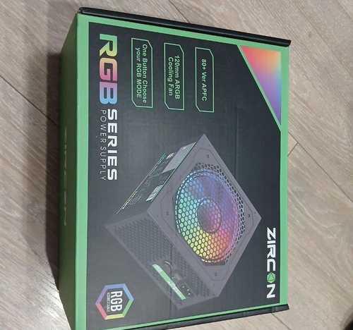 Блок питания zircon 600w RGB новый