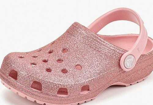 Сабо сандалии Crocs Classic Glitter Clog С11 - J6