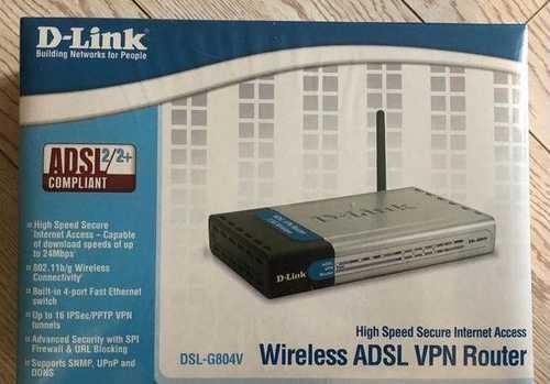 Adsl роутер D-Link DSL-G804V Новый