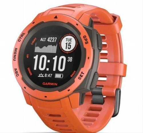 Часы Garmin Instinct Rugged Flame Red