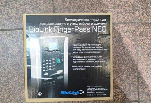 Биометрический терминал контроля доступа