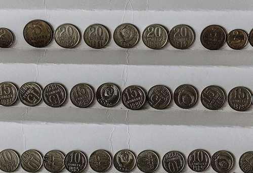 Монеты СССР различного номинала С 1949 по 1991 год