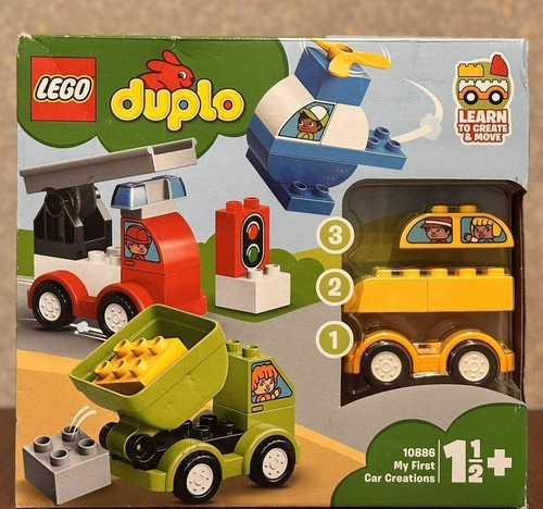 Lego duplo 10886 Мои первые машинки (Дефект)