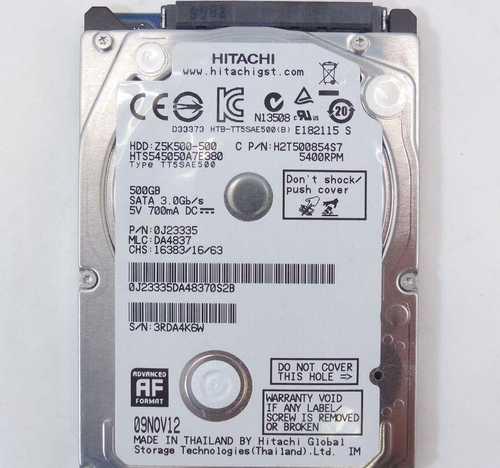 Hdd Hitachi 500gb 2.5 (жёсткий диск)