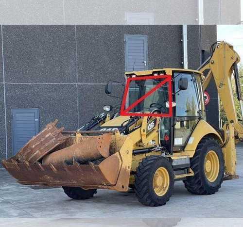 Стекло лобовое для Caterpillar 428 e/432e