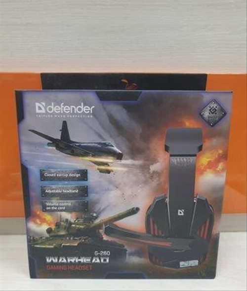 Игровые наушники Defender Warhead G-260 красно/чер