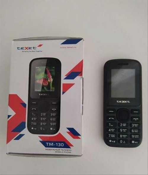 Новый мобильный телефон teXet тм-130