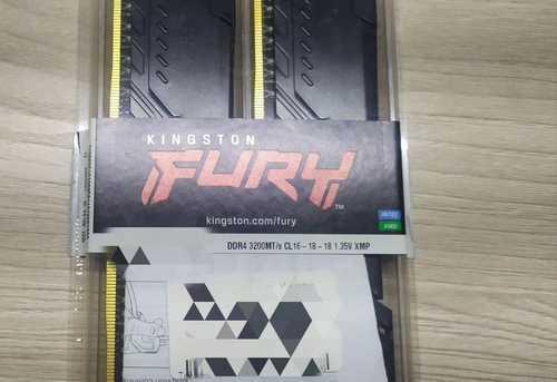 Оперативная память Hyperx Fury Black ddr4 4x2 3200