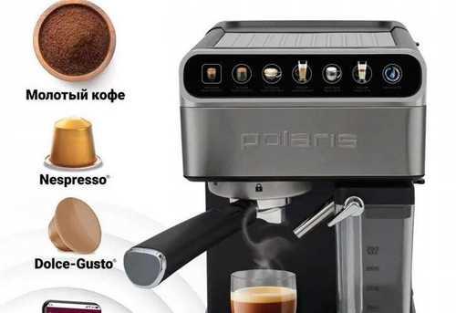 Кофеварка рожковая Polaris PCM 1540 wifi IQ Home