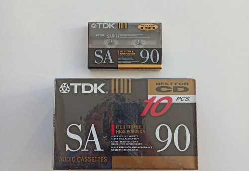 Блок новых аудиокассет TDK SA 90