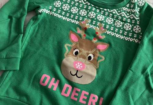 Свитер Carters новогодний с оленем