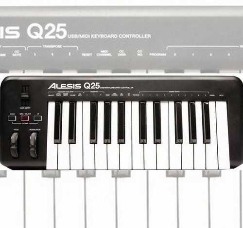 Alesis Q25 midi клавиатура