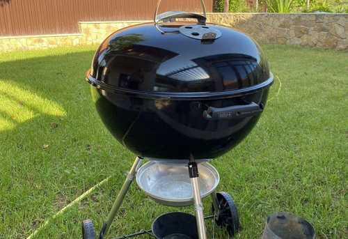 Угольный гриль weber бу