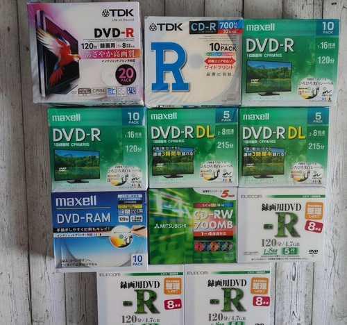 DVD-R, DVD-RV, CD-R