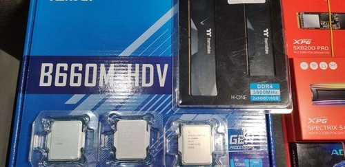 Комплекты LGA1700: Intel Core i5, i3 + b660