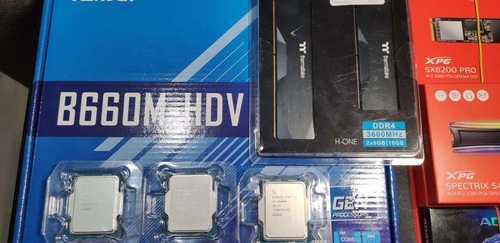 Комплекты LGA1700: Intel Core i5, i3 + b660