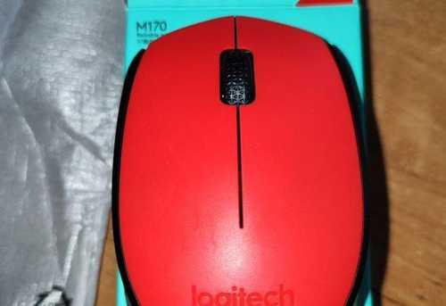 Беспроводная мышь Logitech M170 красная