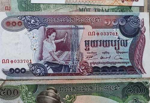 Банкноты Вьетнама и Камбоджи
